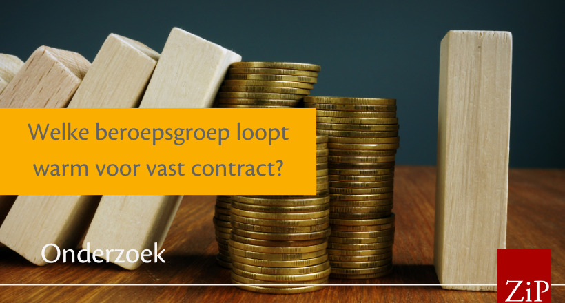 Welke beroepsgroep loopt het meest warm voor vast contract? – ZiPconomy